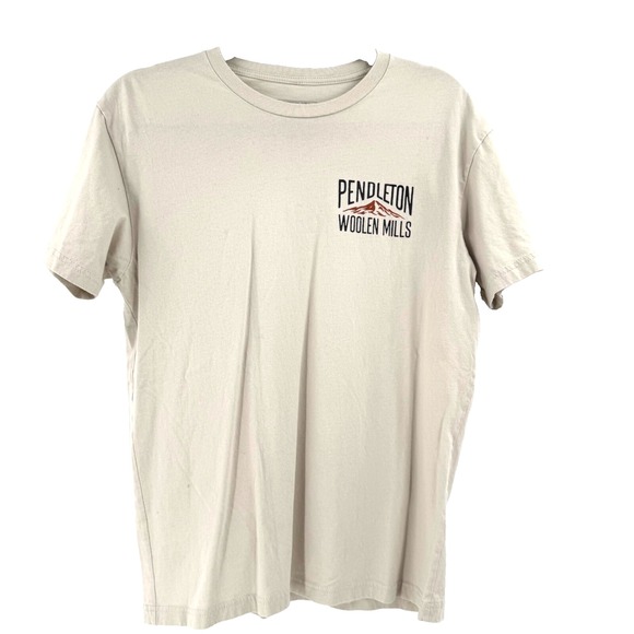 Pendleton | Shirts | Pendleton Mens Tshirt Medium Tan Cowboy Western ...
